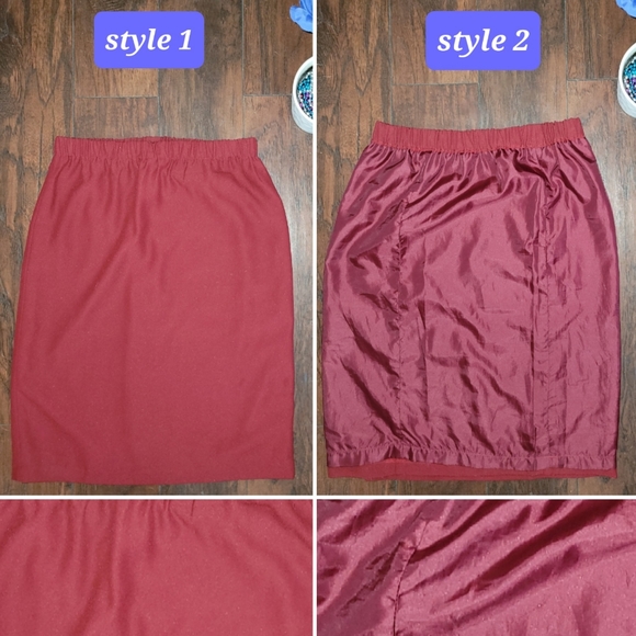 Unknown brand | Skirts | Fully Reversible Rich Cloth And Satin Burgundy ...